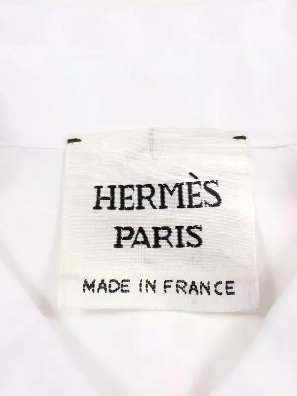 Hermès 2020s Logo-embroidered Shirt