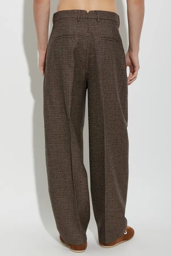 AMI Paris Cotton Creased Trousers