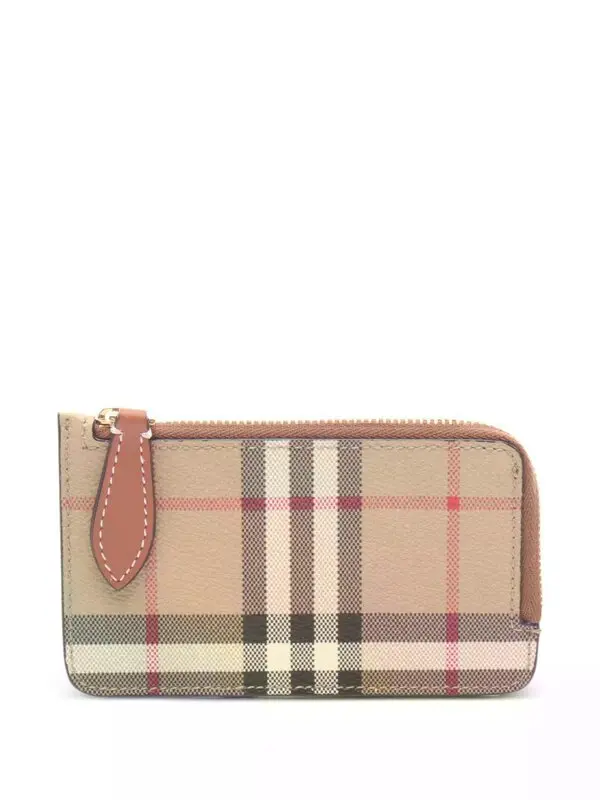Burberry 2020s Vintage Check Coin Purse - Neutrals