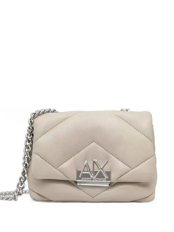 Armani Exchange Quilted Leather Shoulder Bag