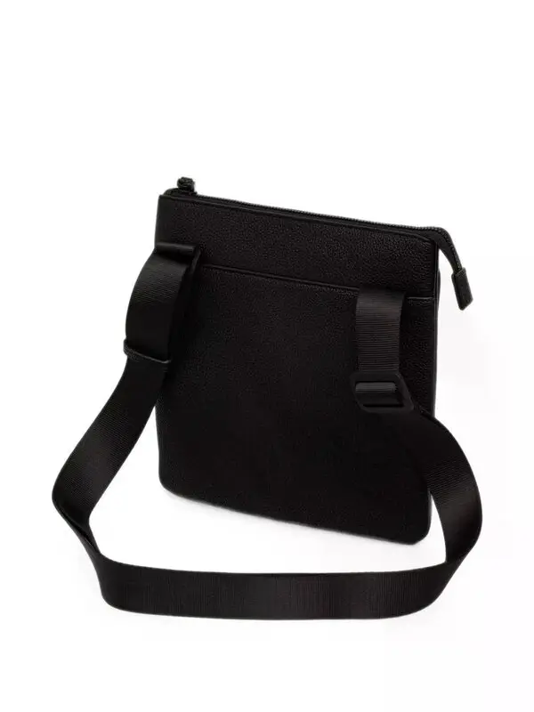 Armani Exchange Logo-plaque Pebbled-effect Messenger Bag
