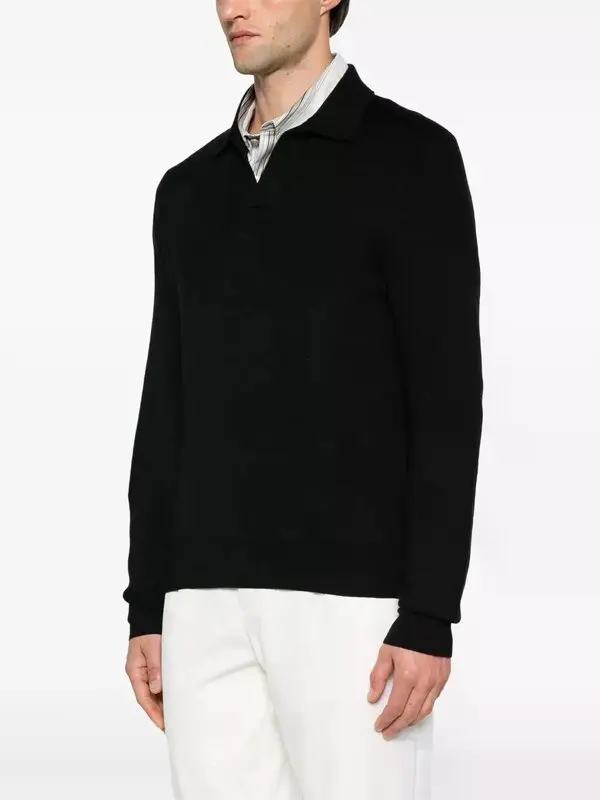 Tagliatore Zayn Virgin Wool Polo Sweater