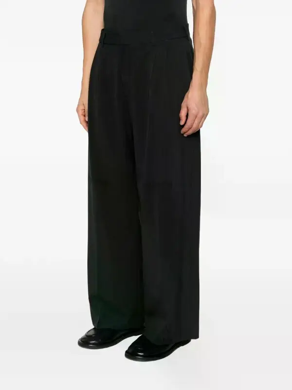 THESTROY Pleated Wide-leg Trousers