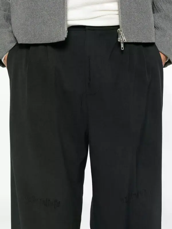 THESTROY Pleated Wide-leg Trousers