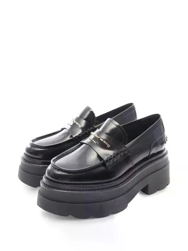 Alexander Wang 2010s Metal Logo Platform Loafers
