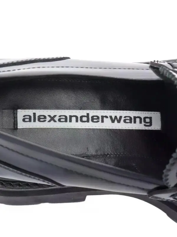 Alexander Wang 2010s Metal Logo Platform Loafers