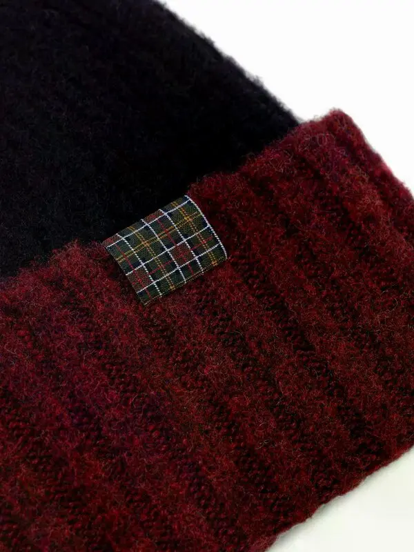 Barbour Scottish Angus Ribbed-knit Beanie Hat