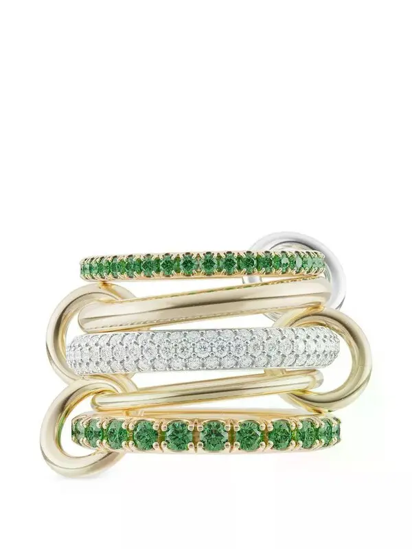 SPINELLI KILCOLLIN Chloe Vert Emerald And Diamond Ring - Gold