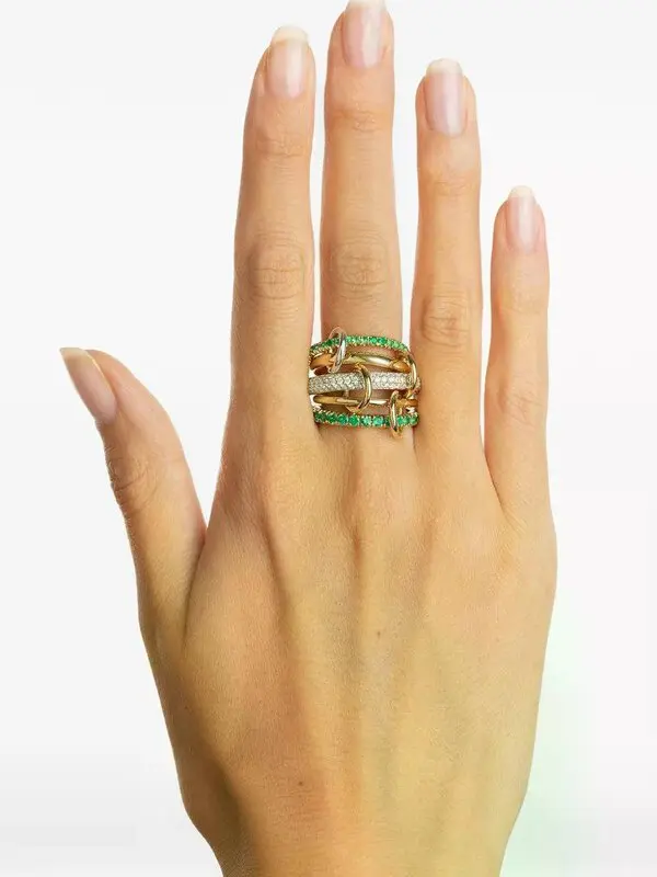 SPINELLI KILCOLLIN Chloe Vert Emerald And Diamond Ring