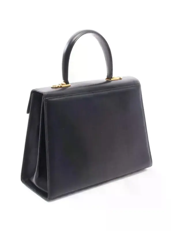 FERRAGAMO 2000s Gancini Two-way Leather Tote Bag