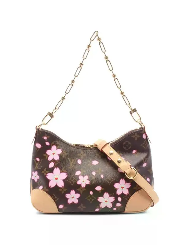 LOUIS VUITTON 2021s Pm X Murakami Monogram Boulogne Handbag