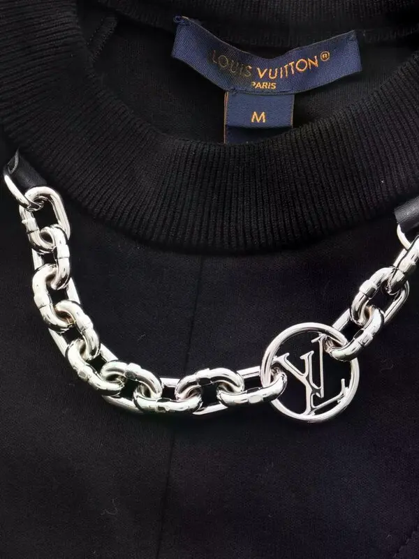 LOUIS VUITTON 2010s Neck Chain Midi Dress