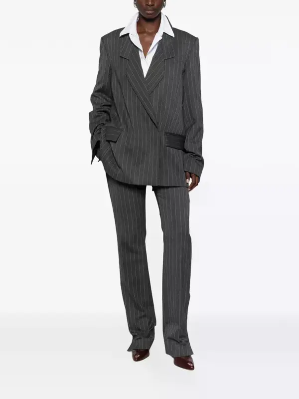 Sportmax Pinstripe-pattern Double-breasted Jacket