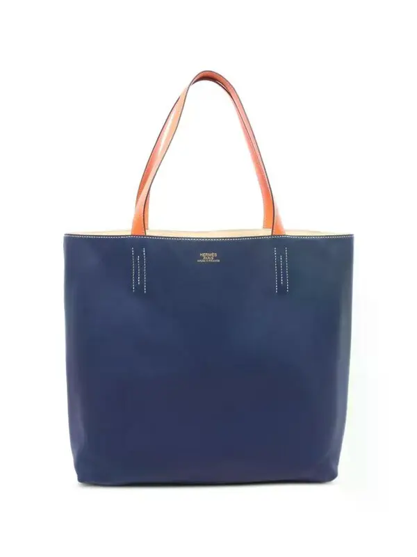 Hermès 2019 36 Double Sens Reversible Tote Bag - Blue
