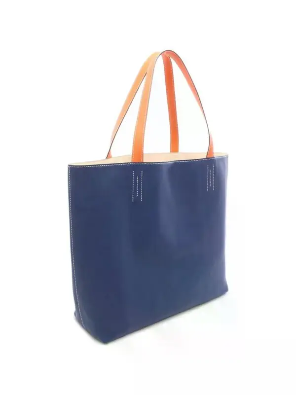 Hermès 2019 36 Double Sens Reversible Tote Bag - Blue