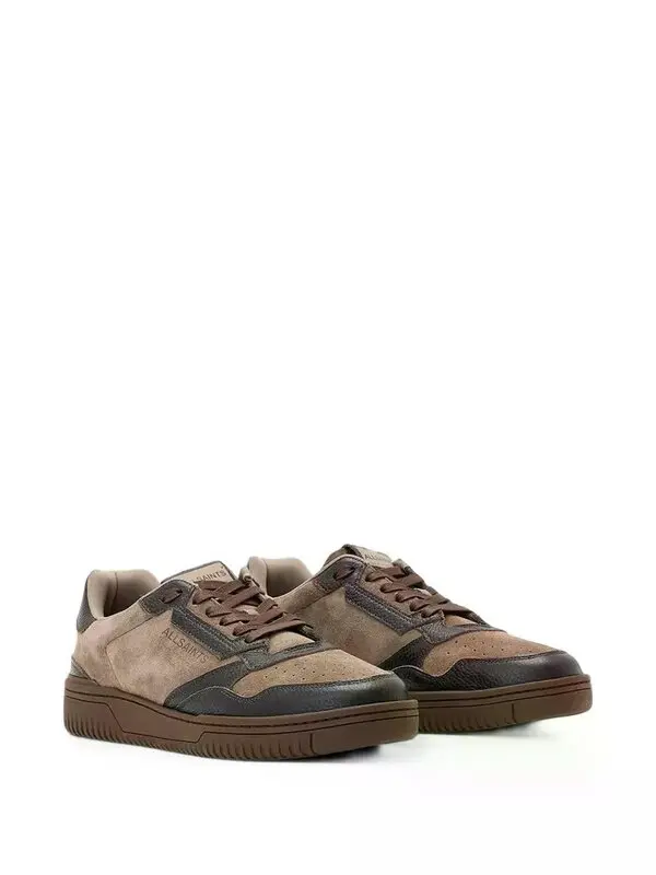 ALLSAINTS Regan Suede Leather-panelled Sneakers