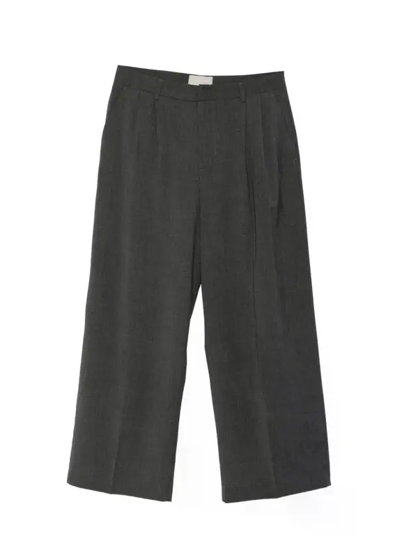 THESTROY Pleated Wide-leg Trousers