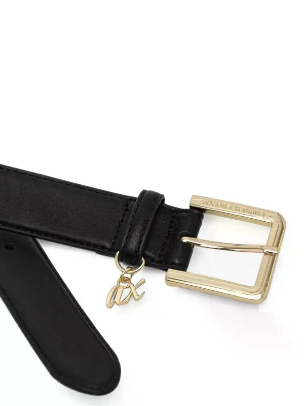 Armani Exchange Logo-charm Buckle Belt