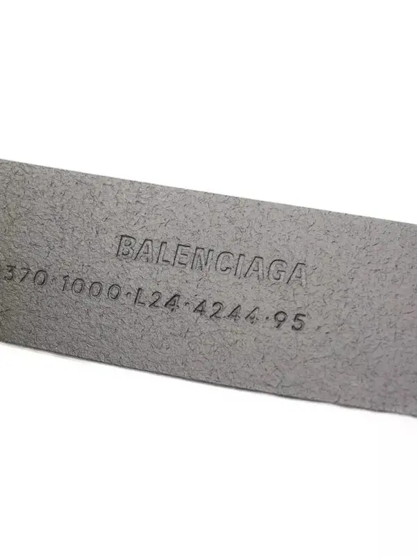 Balenciaga 2010s Bb Logo Buckle Belt