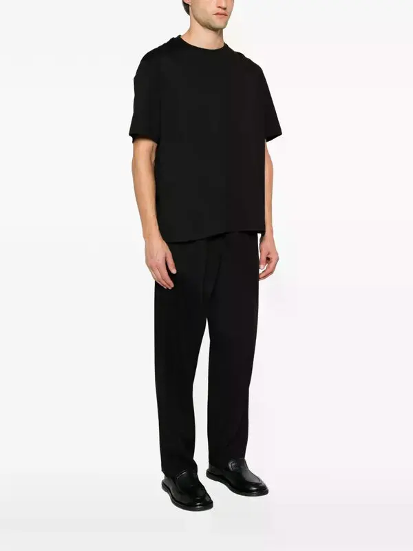 LOW BRAND Ribbed-trim T-shirt