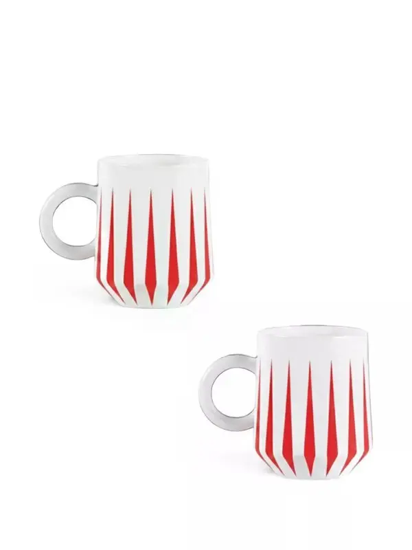 ALESSI Delight Geometric-print Mugs