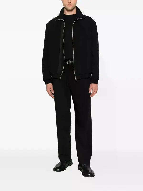 LOW BRAND Zeta Pleated Straight-leg Trousers