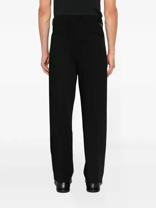 LOW BRAND Zeta Pleated Straight-leg Trousers