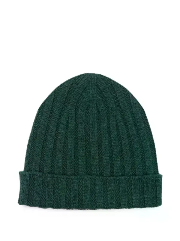 FILIPPO DE LAURENTIIS Ribbed-knit Beanie Hat
