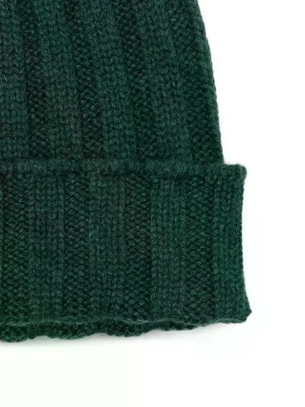 FILIPPO DE LAURENTIIS Ribbed-knit Beanie Hat
