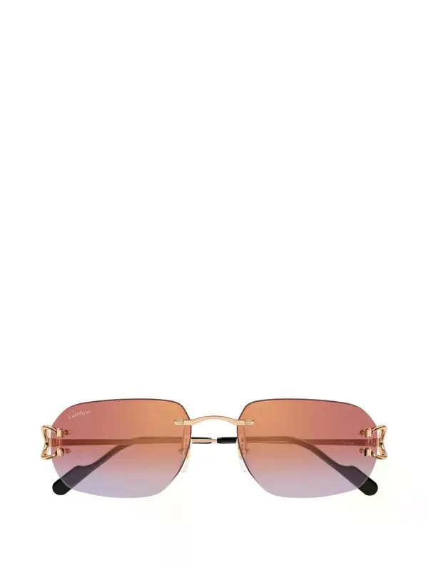 Cartier C De Rimless Sunglasses