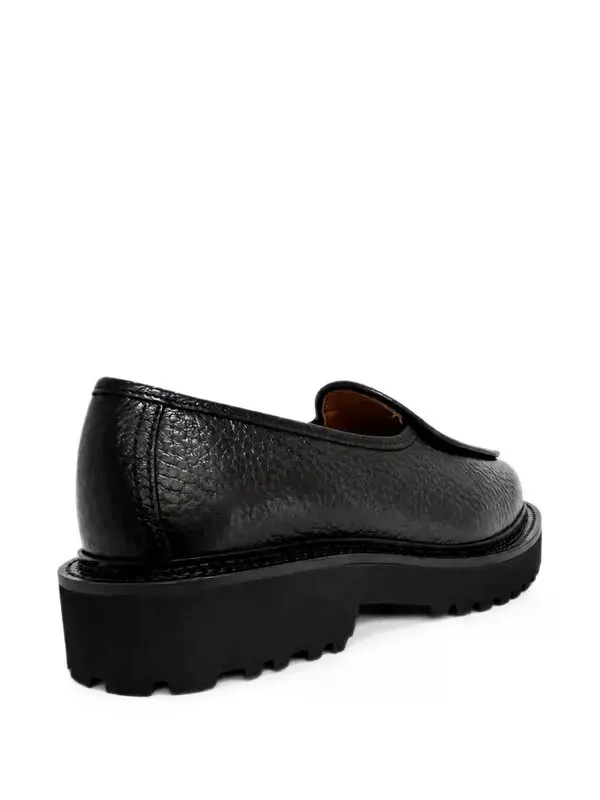 JACQUES SOLOVIÈRE PARIS Moli Grained Leather Lug-sole Loafers