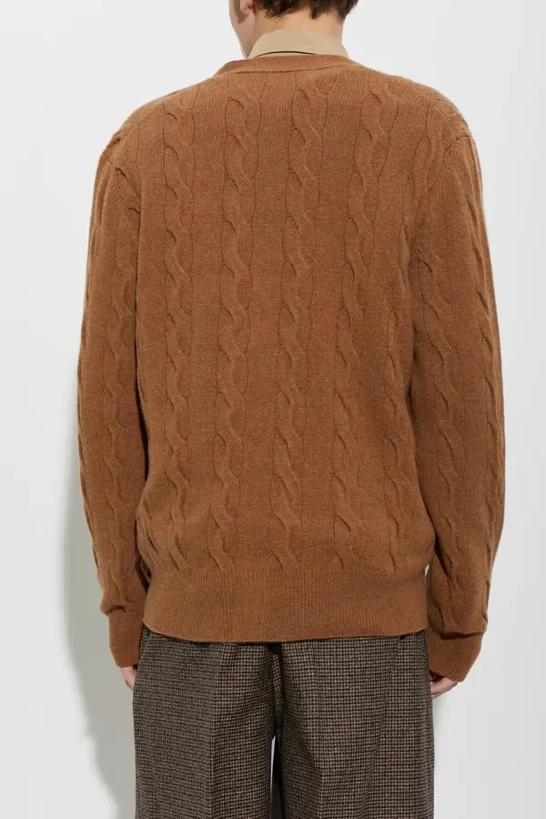 AMI Paris Wool Cardigan With Pockets