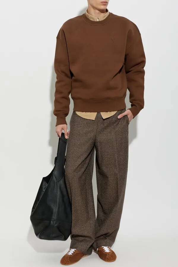 AMI Paris Cotton Crewneck Sweatshirt