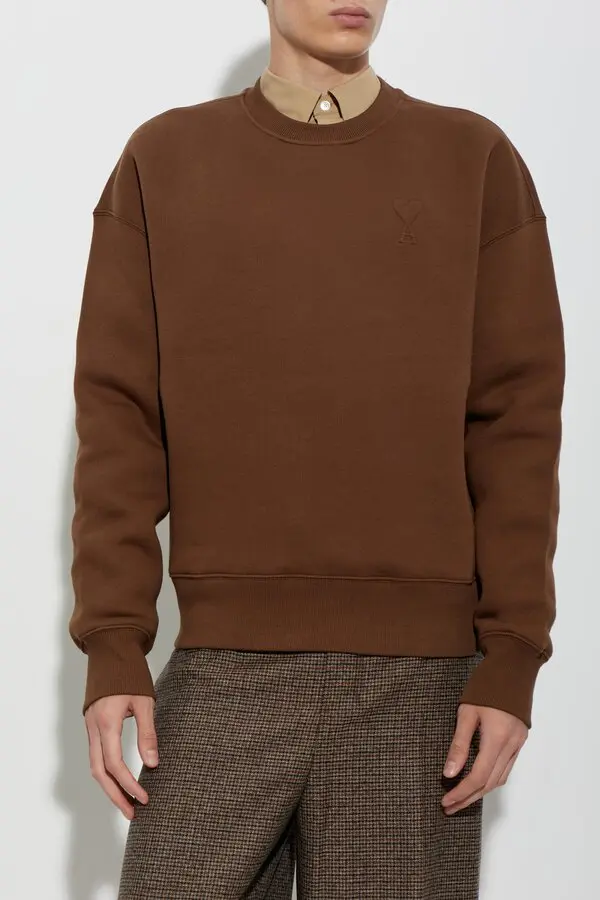 AMI Paris Cotton Crewneck Sweatshirt