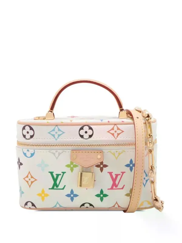 LOUIS VUITTON 2021-2026 Takashi Murakami Monogram Multicolore Chain Pouch Vanity Bag
