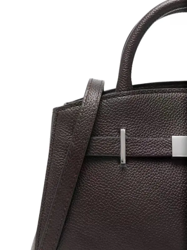 DEMELLIER Hudson Grained Leather Top-handle Mini Bag - Red