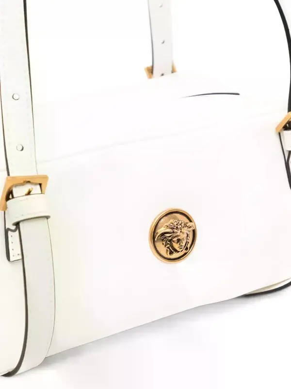 Versace Emblème Shoulder Bag - White
