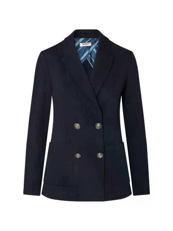 Liu Jo Double-breasted Jacket In Milano Stitch