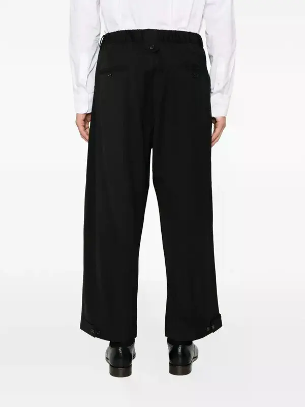 Isabel Benenato Buttoned-cuff Pleated Trousers