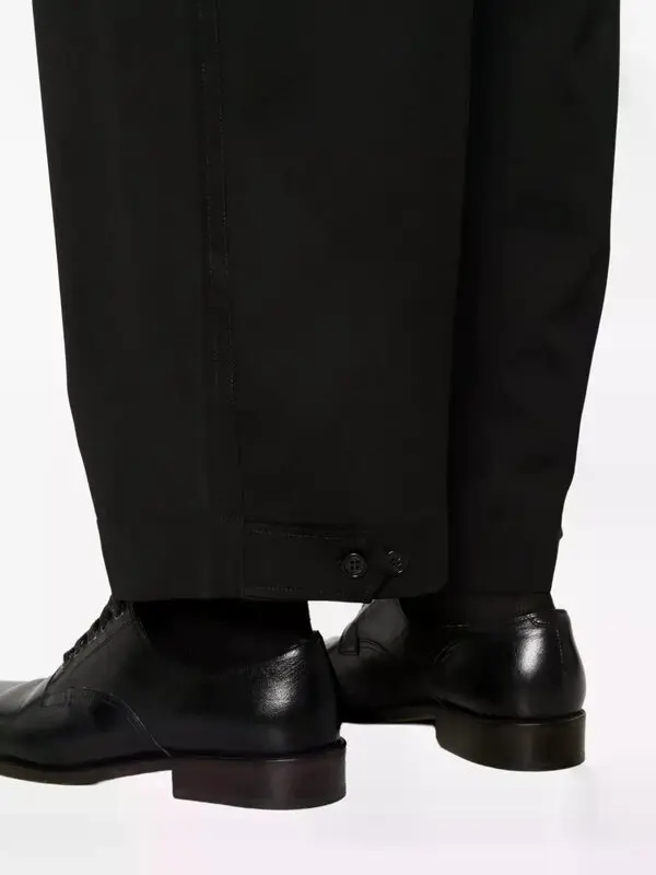 Isabel Benenato Buttoned-cuff Pleated Trousers