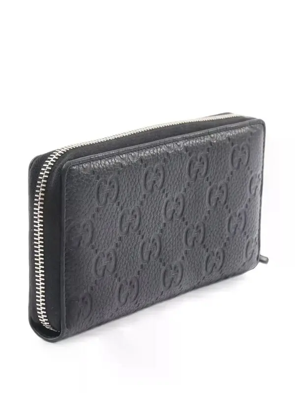 Gucci 2010s Imprint Zip-around Wallet