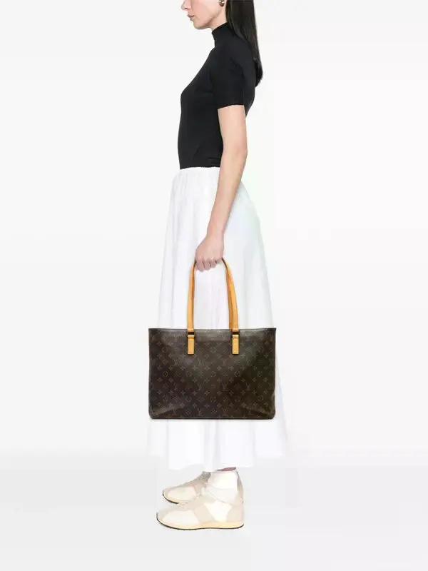 LOUIS VUITTON 2002 Monogram Luco Tote Bag - Brown