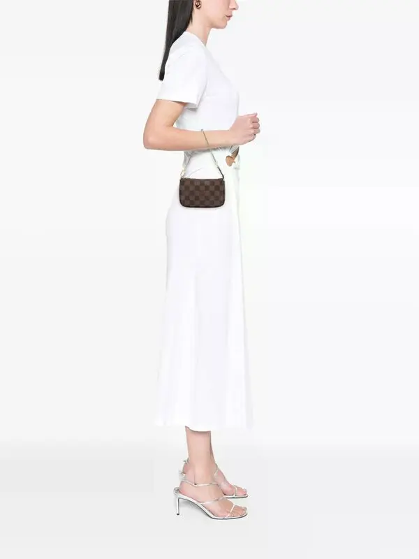 LOUIS VUITTON 2011 Damier Ebene Mini Pochette Accessoires Handbag
