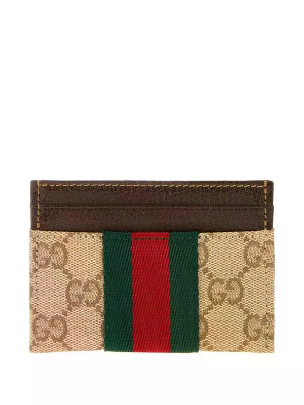 Gucci Gg Web Card Holder