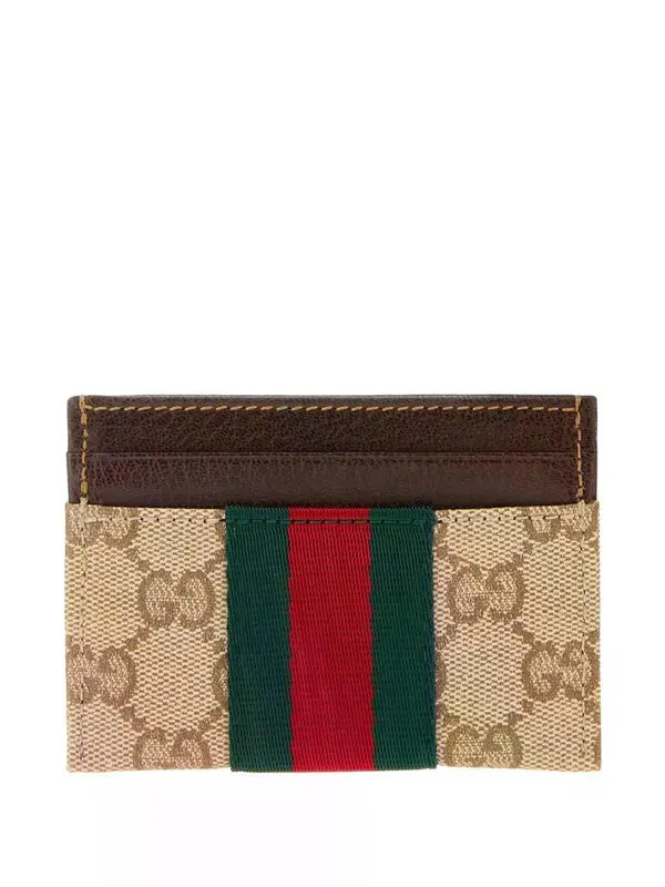 Gucci Gg Web Card Holder