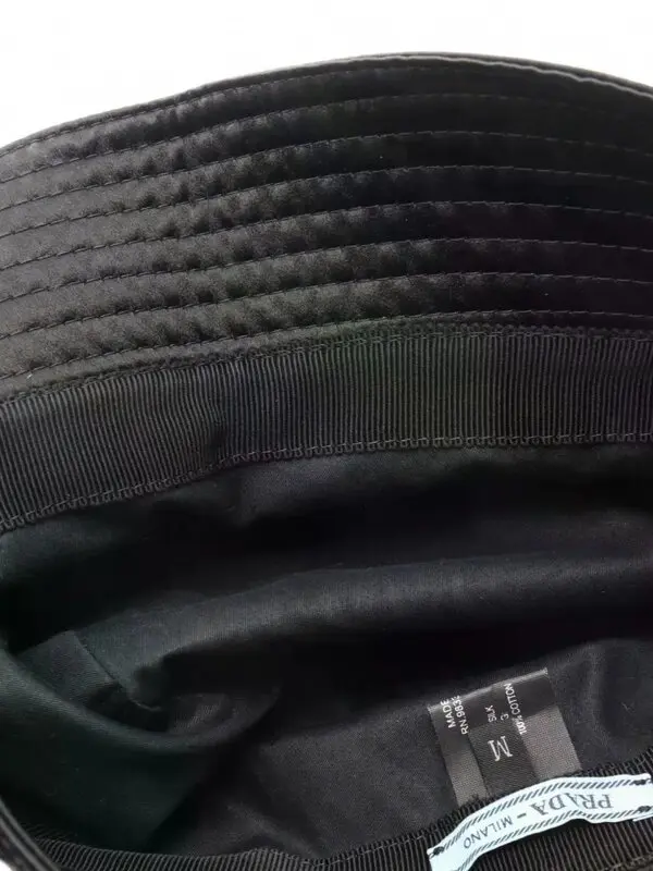 Prada 2010s Triangle-logo Bucket Hat