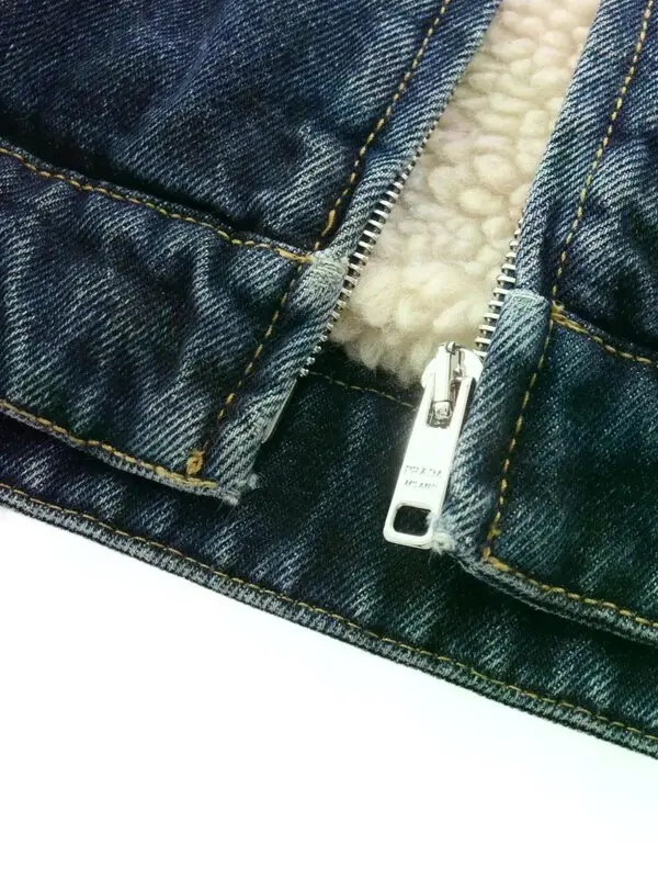 Prada 2010s Cropped Denim Jacket