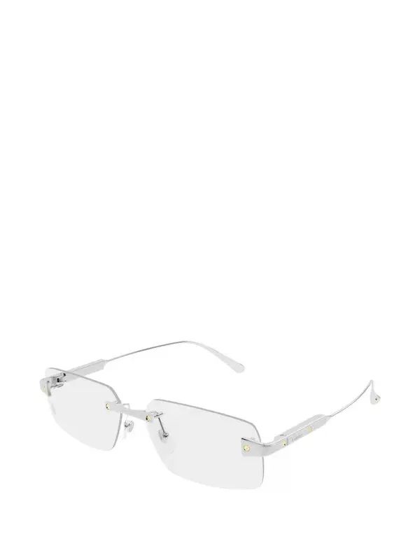 Cartier Santos De Rectangle-frame Glasses