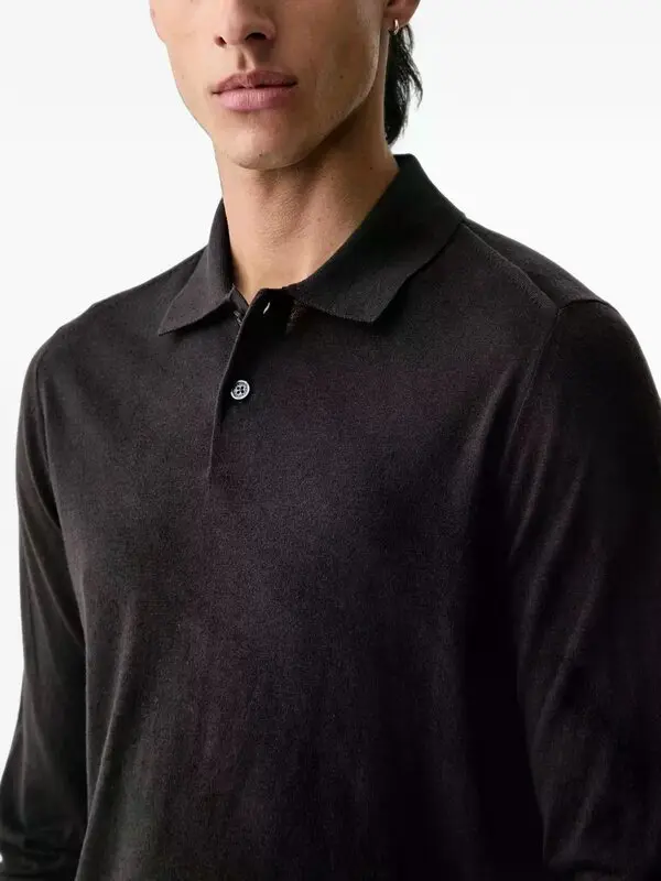 Armani Exchange Long-sleeve Polo Sweater