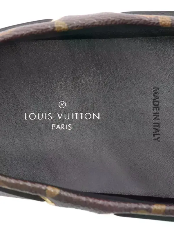 LOUIS VUITTON 2020 Gloria Line Monogram Canvas Driving Shoes